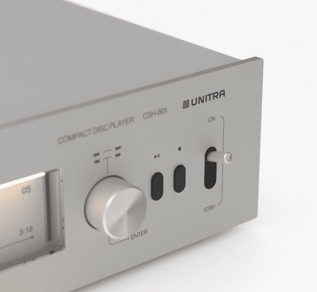 Unitra CSH-801 srebrny Hifisystem